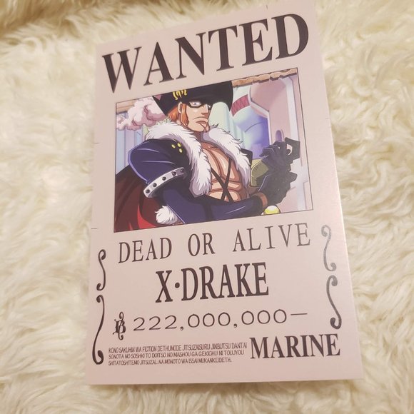 Art | One Piece Wanted Poster X Drake | Poshmark